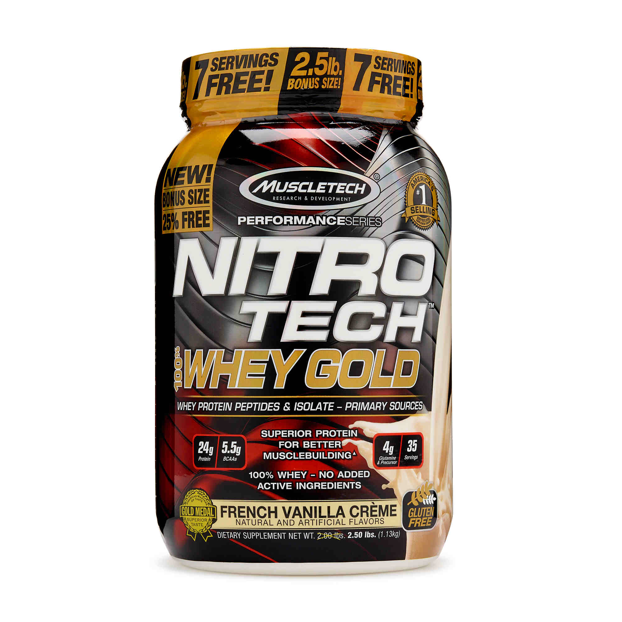 MuscleTech Nitro Tech 100% Whey Gold 1130g - FitAndHealthy.ro