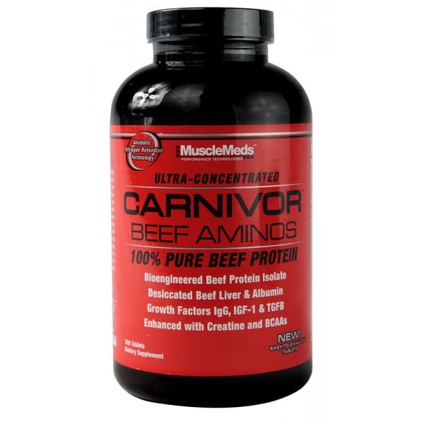 MuscleMeds Carnivor Beef Aminos 300 Tablets - FitAndHealthy.ro