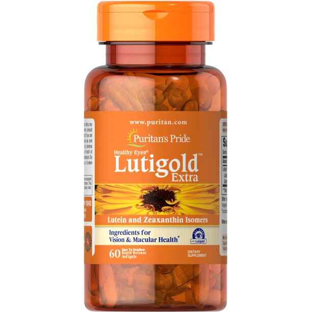 Puritans Pride Lutigold Extra 60 Softgels - FitAndHealthy.ro